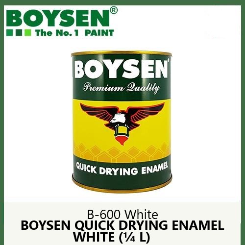 Boysen QDE White (Quick Drying Enamel) 1/4 Liter • DCA Commercial ...