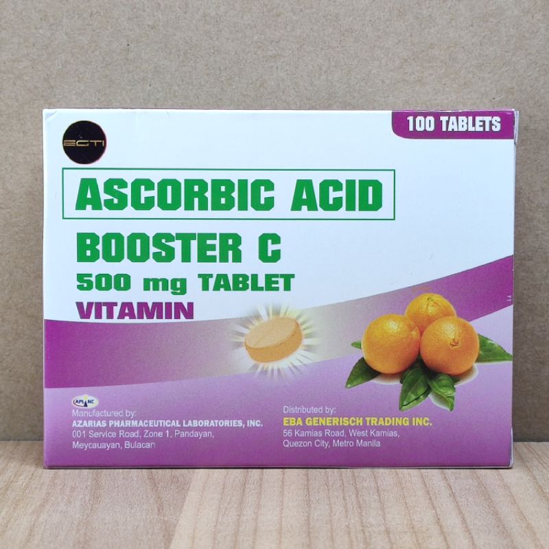 BOOSTER C (Ascorbic Acid 500mg 100 Tablets) | Shopee Philippines