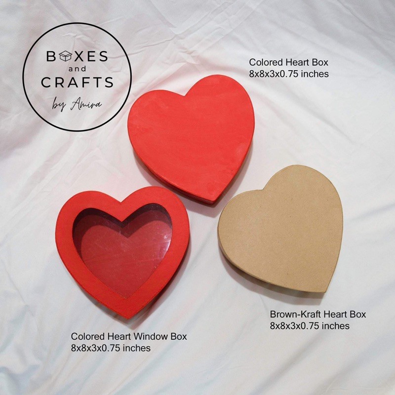 7x3" Regular Heart Box (Customizable) | Shopee Philippines