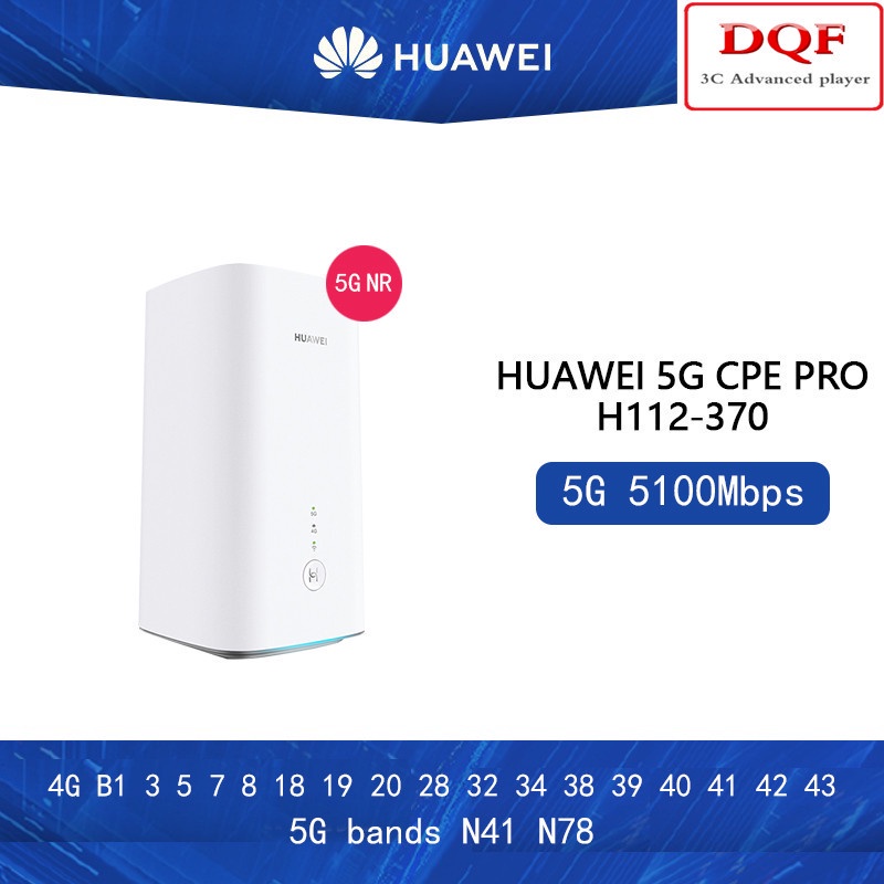 Huawei ( H112-370 ) Wireless Router 5G 4G LTE CPE Pro NSA+SA 5100Mbps 2 ...
