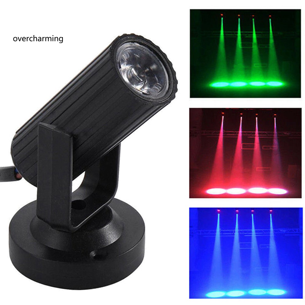 OVERCHARMING Mini LED Stage Light Beam Projector Spotlight Party Disco ...