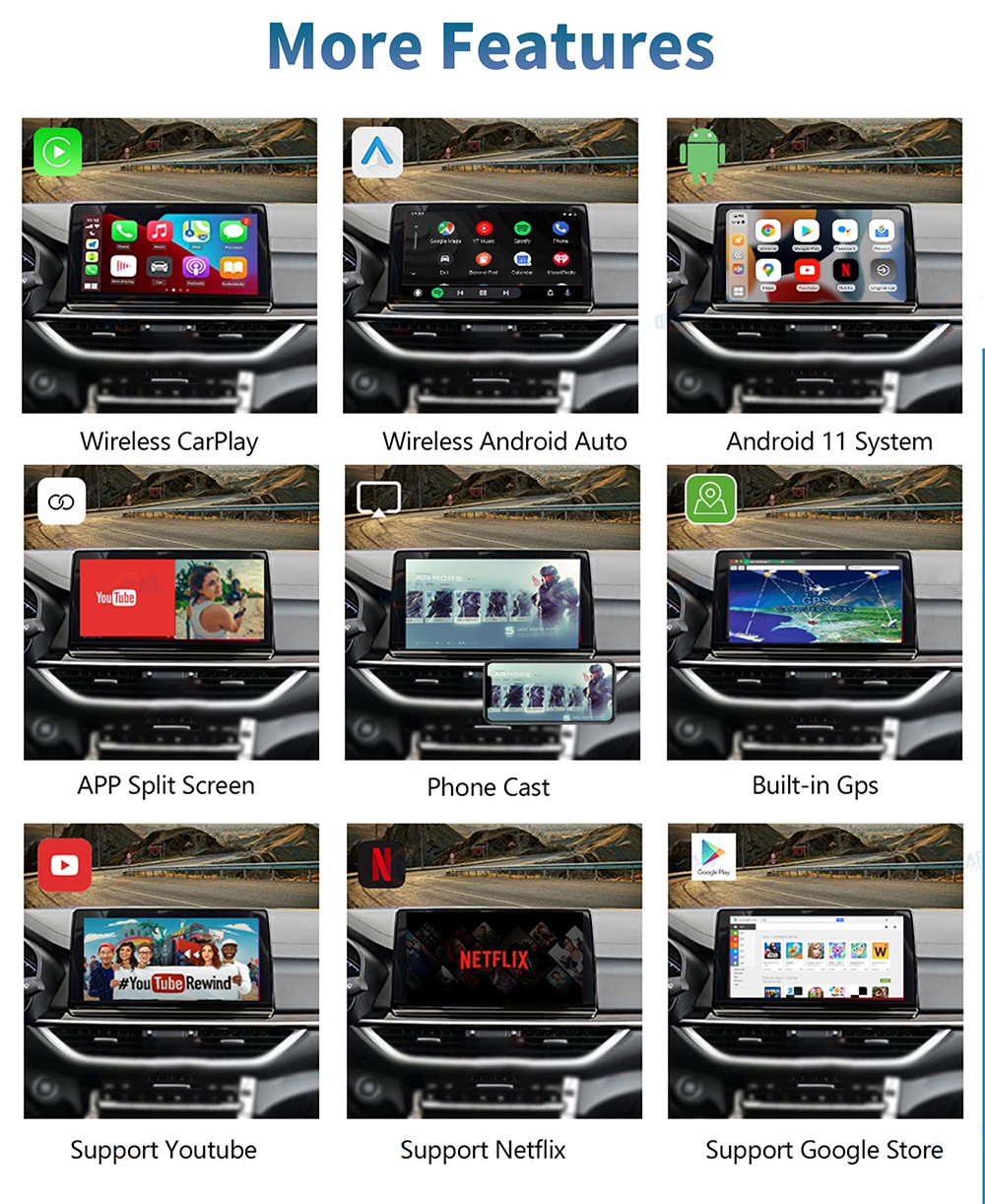 New Carplay Ai Box Wireless Multimedia Android Auto TV Box for USB ...
