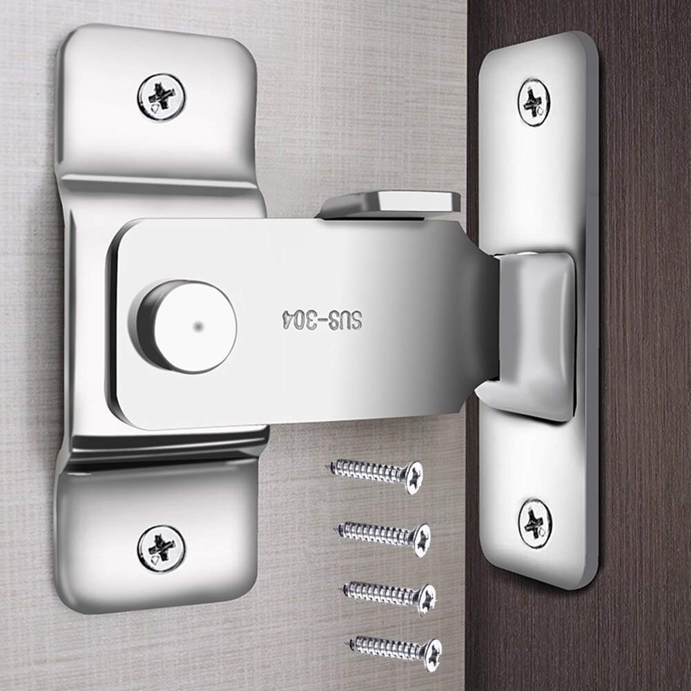 Stainless Steel 90 Degree Buckle Right Angle door hook lock Bolts For ...
