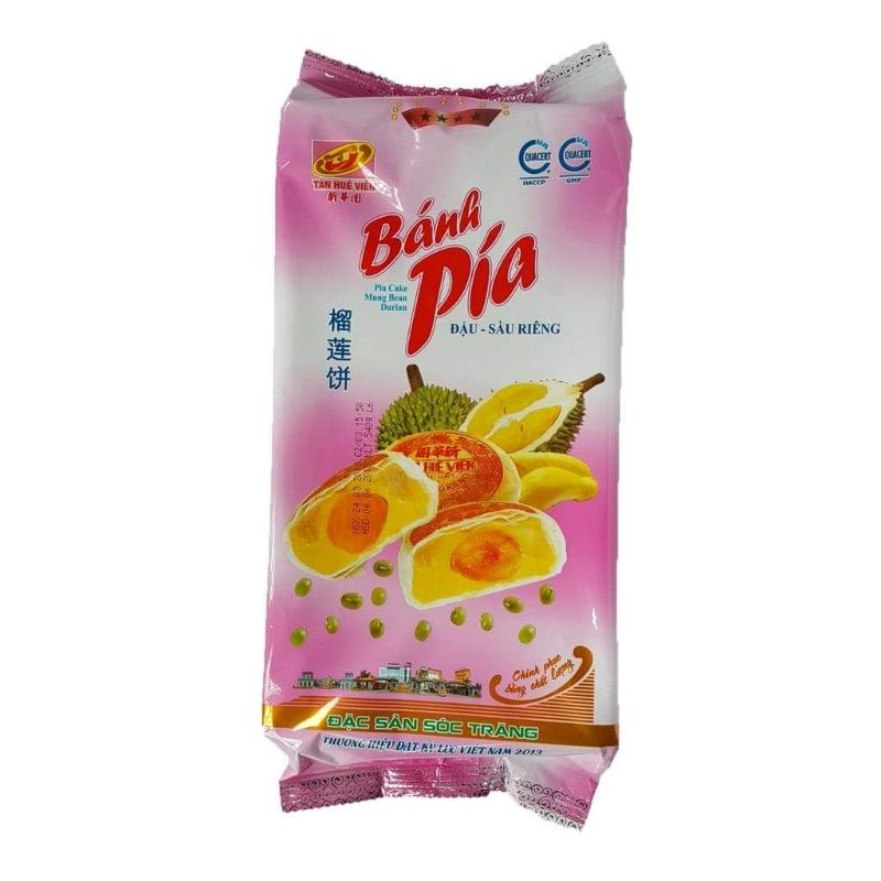 Banh Pia Dau Sau Rieng Pia Cake Mung Bean Durian 1 pack (540g) | Shopee ...