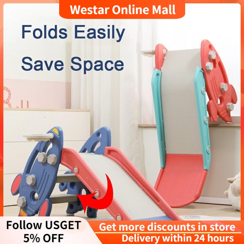 2 In 1 Slide Foldable Baby Indoor Multi-functional Slide with ...