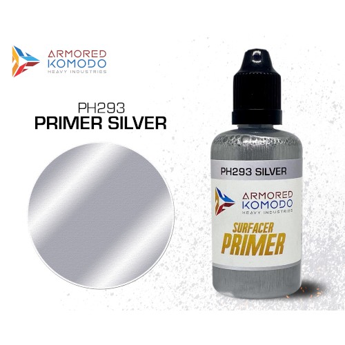 Silver Primer PH293 50ml Armored Komodo Airbrush Hobby Paint | Shopee ...