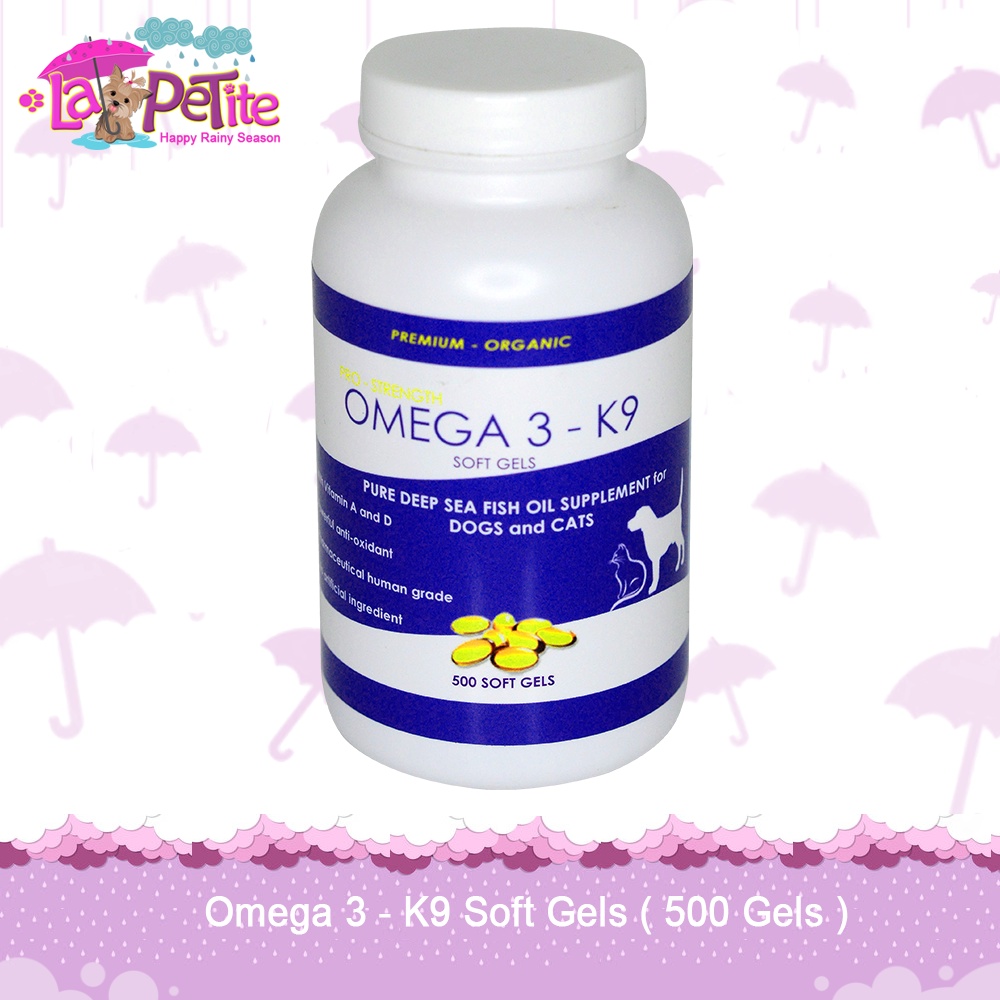 LKJ-Pure Deep Sea Fish Oil Omega 3-K9 500 Soft Gels Dogs & Cat ...