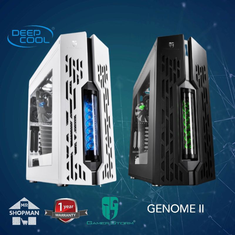 Deepcool Genome II Black White w/ Liquid Cooling Desktop Computer PC ...