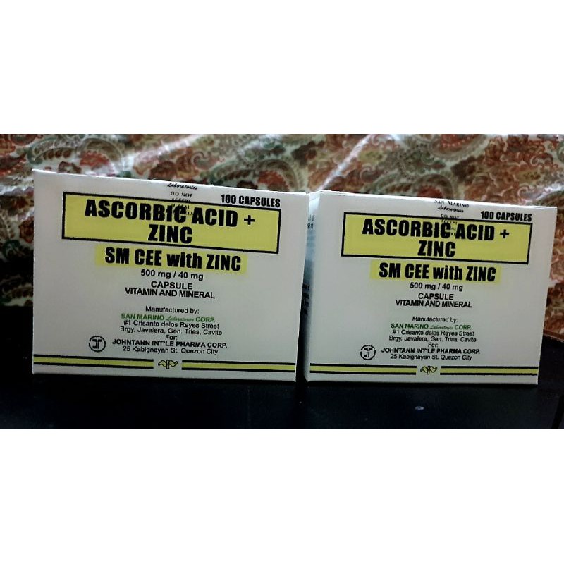 SM CEE (Vitamin C) WITH ZINC | Shopee Philippines