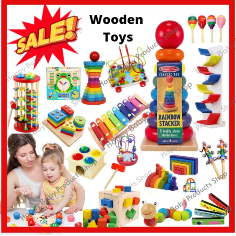 Wooden Rainbow set / Educational Learning Toys | Shopee Philippines