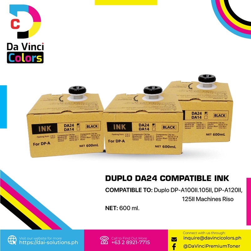 DUPLO DA24 COMPATIBLE INK | Shopee Philippines
