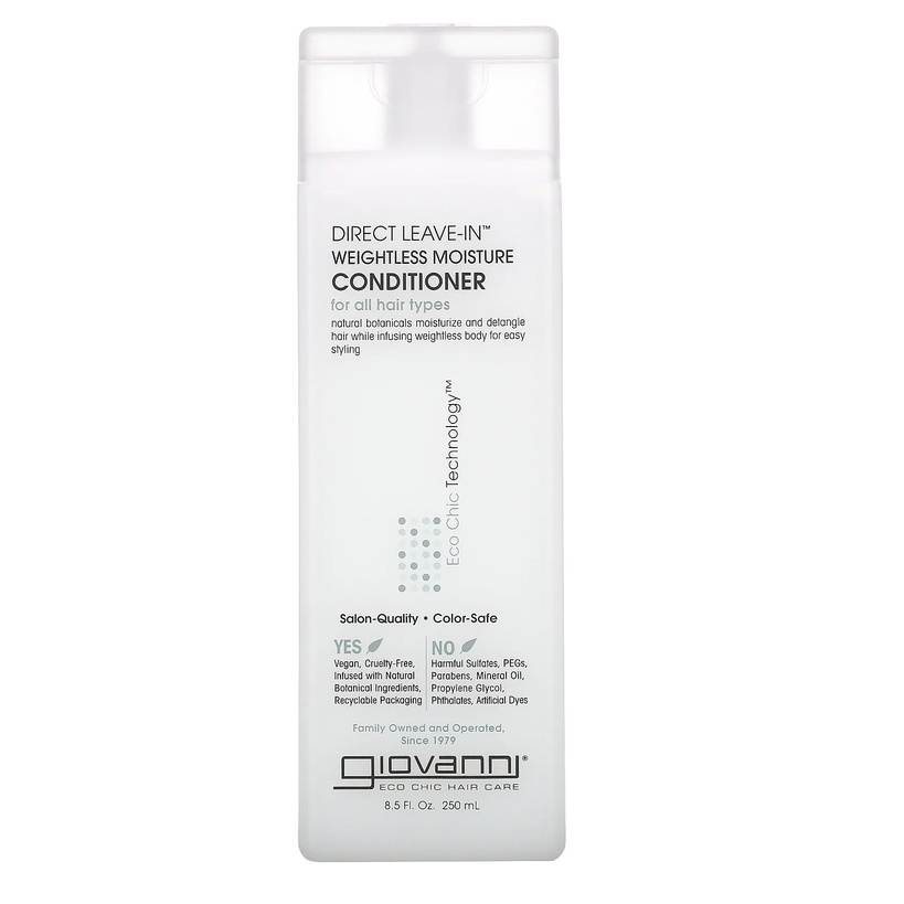 Giovanni, Direct Leave-In Weightless Moisture Conditioner, For All Hair ...