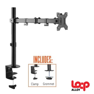 Loop Alloy Single Monitor Bracket Mount C-clamp and Grommet | Shopee ...