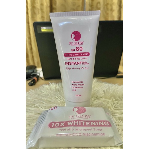 SY GLOW COMBO SET SOAP & LOTION | Shopee Philippines