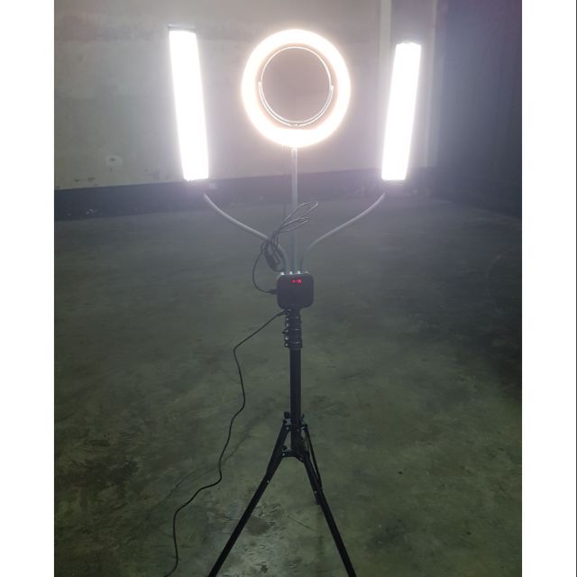 Glam dual led light with 9 inch ringlight glamcor inspired dual led ...