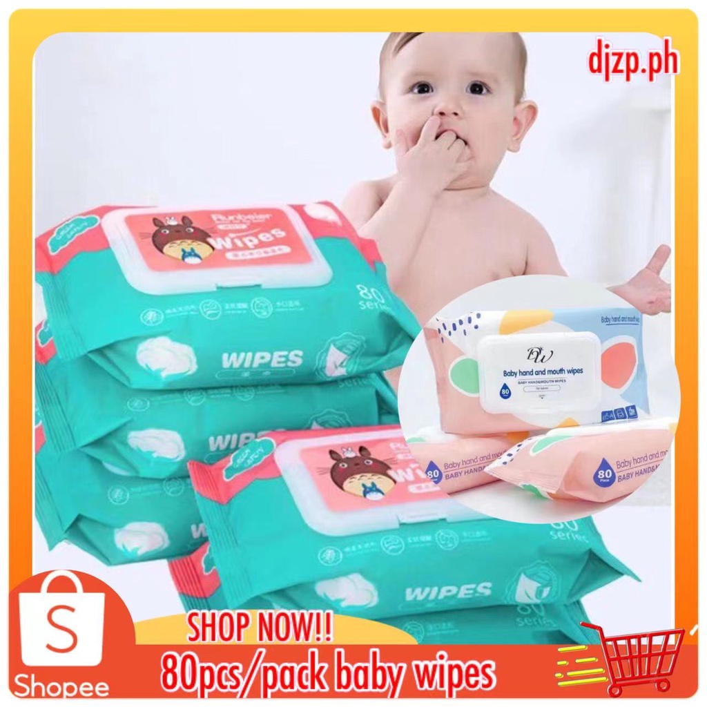 WIPES 80pcs per pack(Non-Alcohol-wetwipes) | Shopee Philippines
