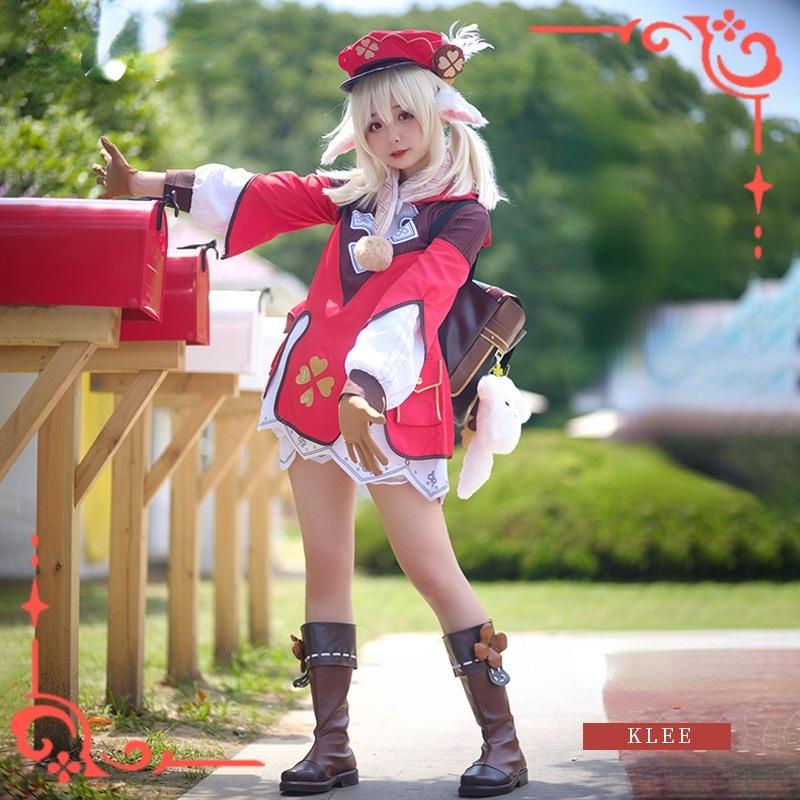 Genshin Impact klee cos backpack cute loli cosplay costume | Shopee ...