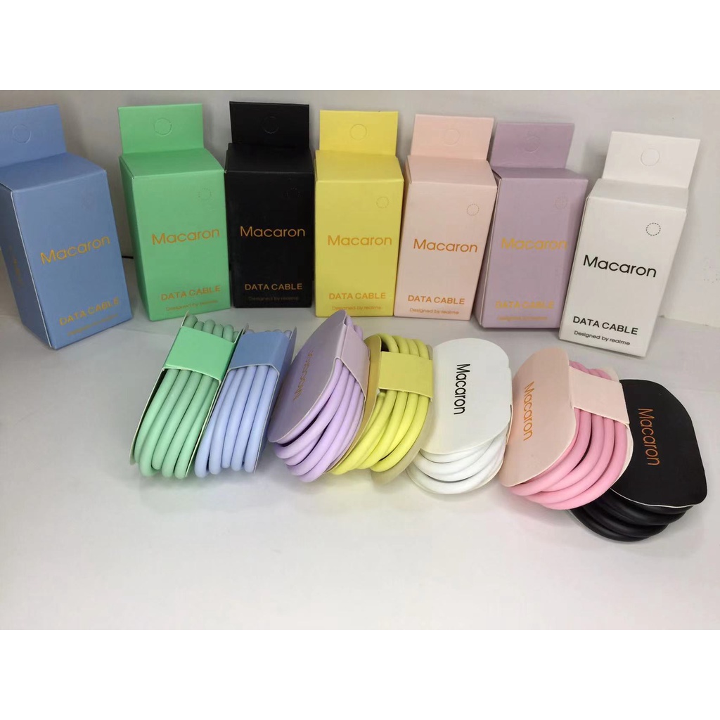 1M Micro Macaron Fast Charging Cable Liquid Sillicone Cable Micro ...