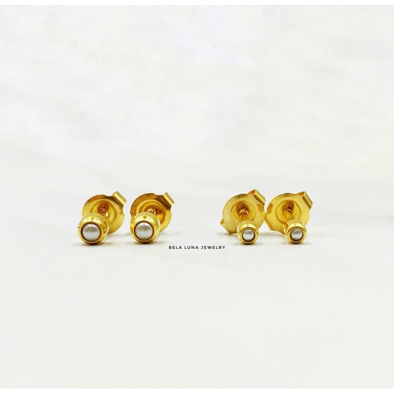 Pearl Push Back Studs | Sold per pair | Shopee Philippines