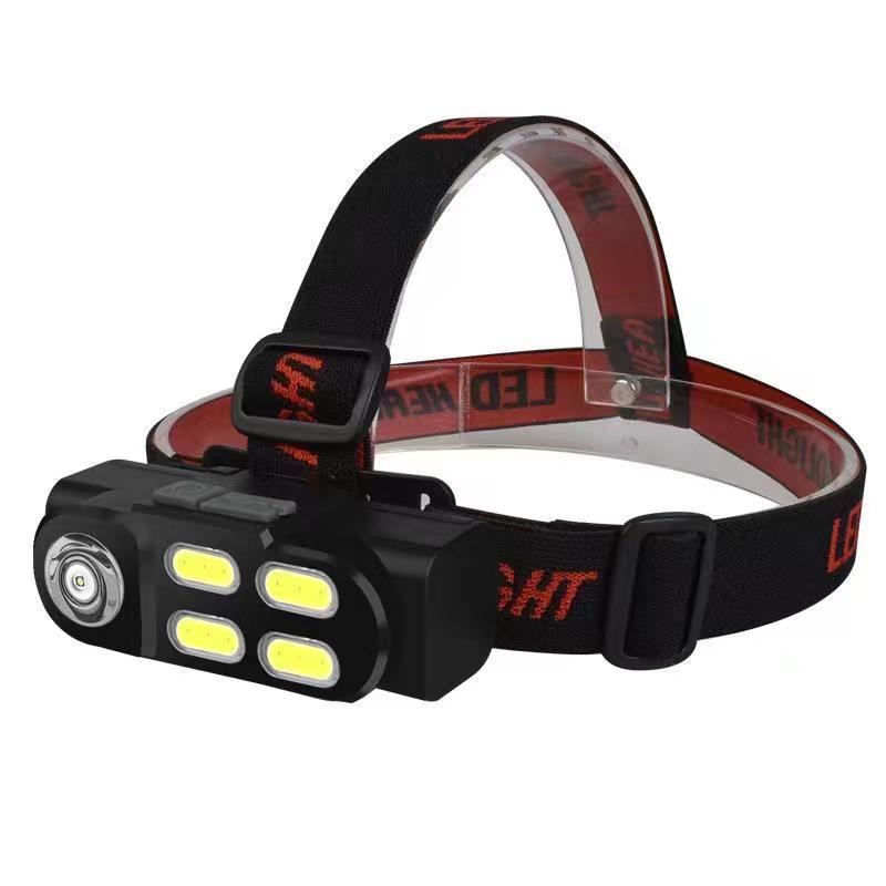 Rechargeable Replaceable Battery 5 Led Headlight Torch Headlight ...