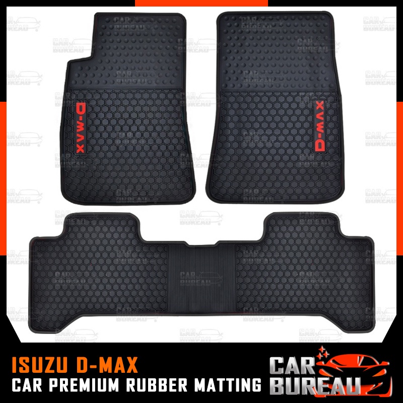 Isuzu DMAX D-Max 2012- 2021 Premium Rubber Matting 3pcs/set | CMM ...