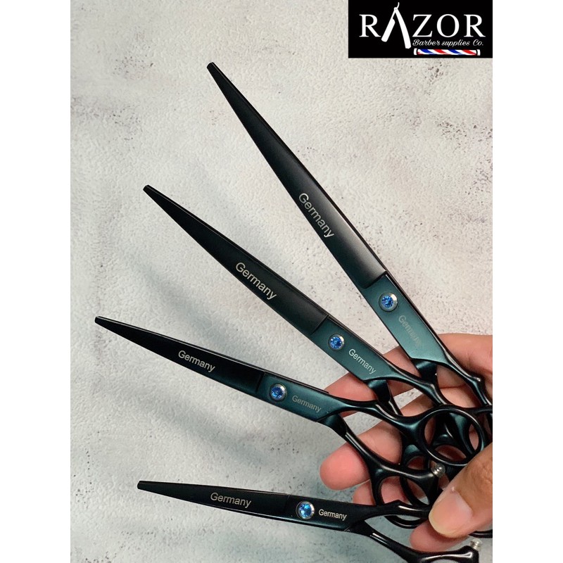 Germany Scissors Black Stainless Steel Haircutting Scissors barber ...