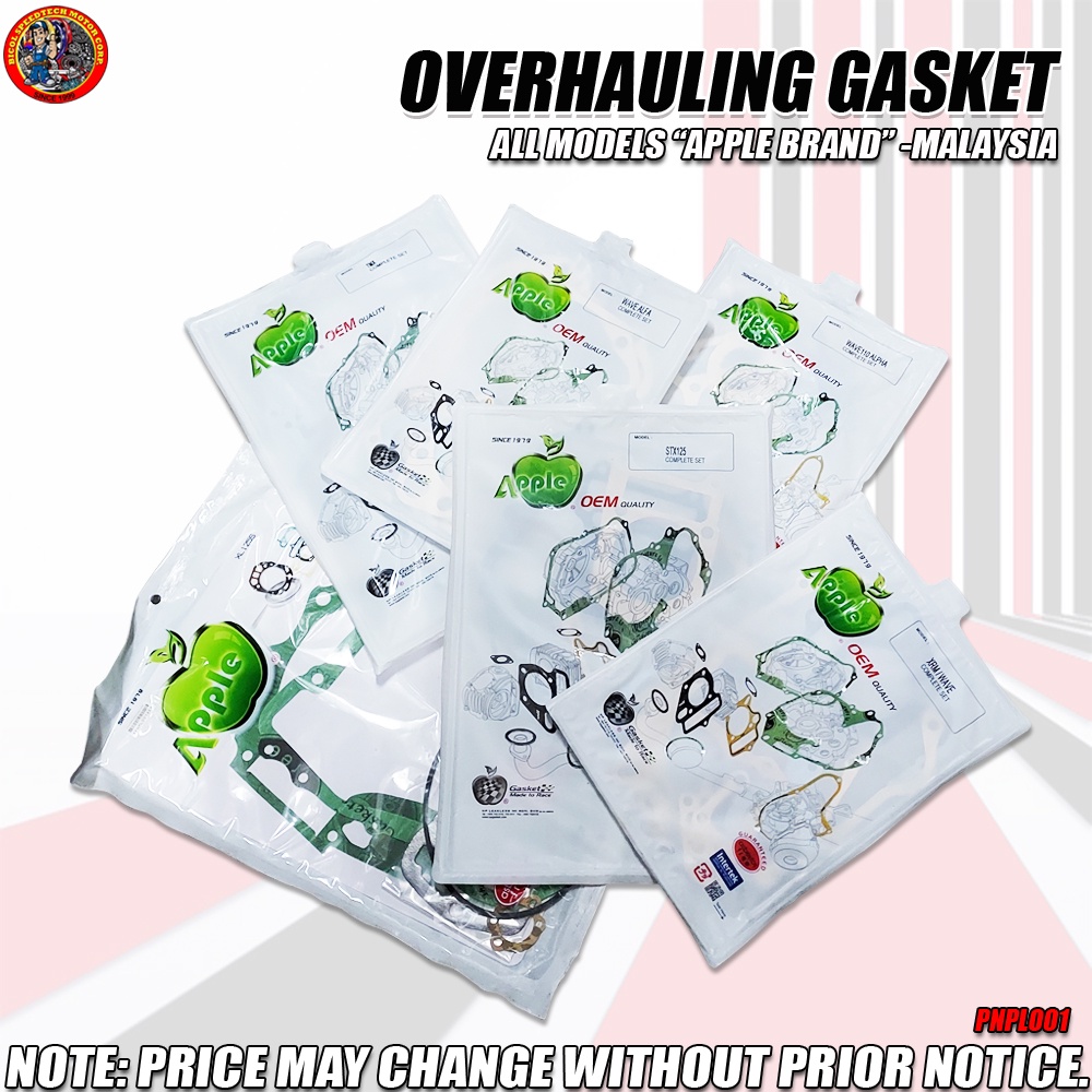 OVERHAULING GASKET "APPLE BRAND" ALL MODELS (PNPL001) | Shopee Philippines
