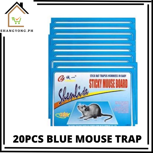 Set of 20 Rat & Mouse Sticky Mice Rodent Glue Board Bait Trap | Shopee ...