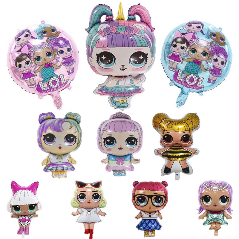 LOL Surprise Doll Themed Foil Balloon Party Decoration Supplies ...