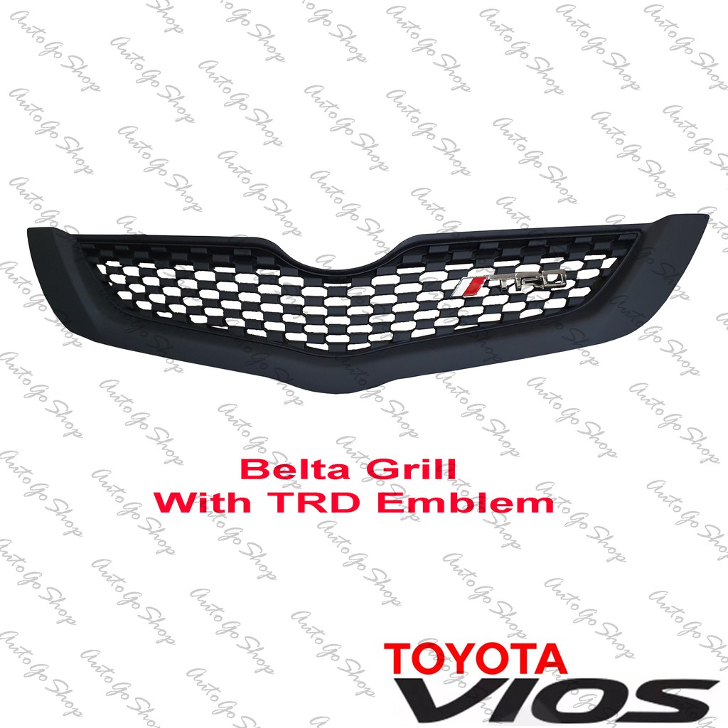 Toyota Vios 2008-2012 Belta Grill (2nd Generation) Matte Black With TRD ...