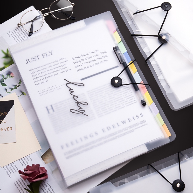 A4 Expending File Holder with Botton 5/8/12 Pockets Office School ...