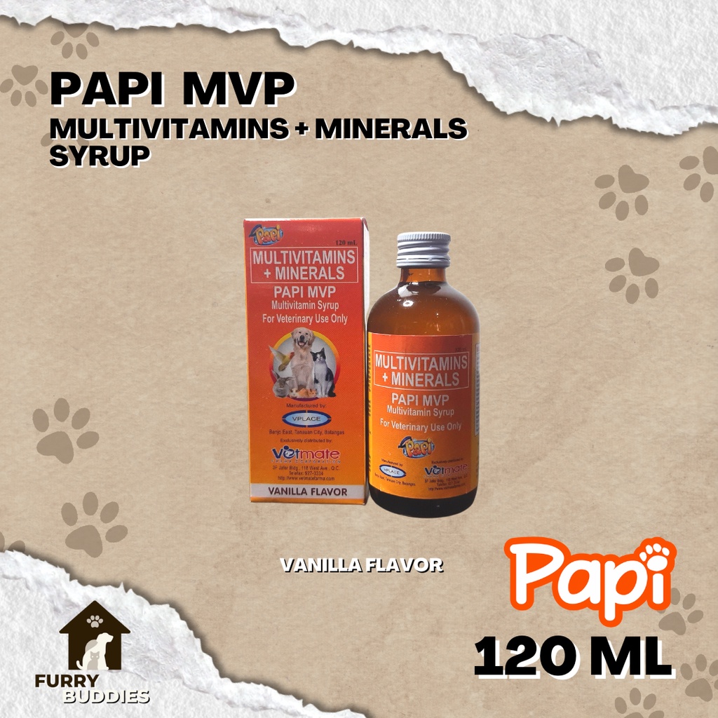 PAPI MVP MULTIVITAMINS + MINERALS SYRUP (120 ML) | Shopee Philippines