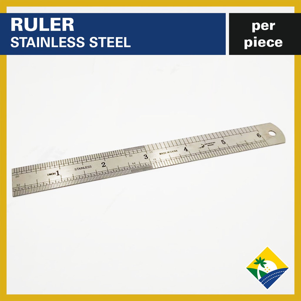 15/20/30cm Stainless Steel Ruler metal straight for student office ...