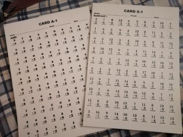 Window Card: Addition, Subtraction, Multiplication, Division | Shopee ...