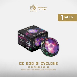 Imperion CPU Cooler CYCLONE CC-G30-01 RGB ROTATING FAN | Shopee Philippines