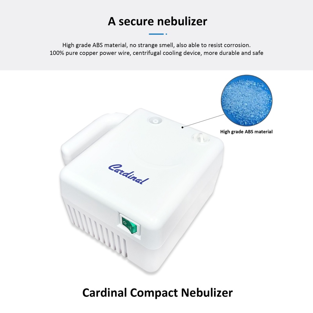 Indoplas Cardinal Compact Nebulizer (w/ complete accessories) | Shopee ...