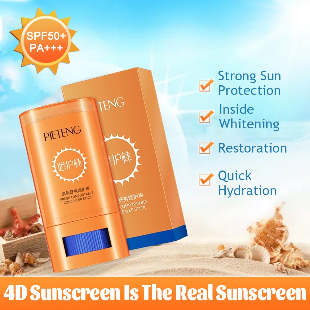 Sun Stick Sunscreen Cream SPF50+ PA+++ Anti-UV Waterproof Moisturizing ...