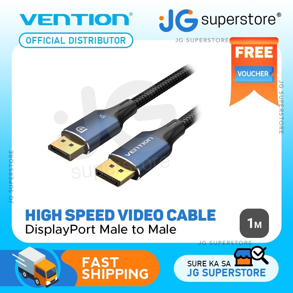 Vention DisplayPort Male to Male Cable 8K 32.4Gbps 60Hz Ultra High ...