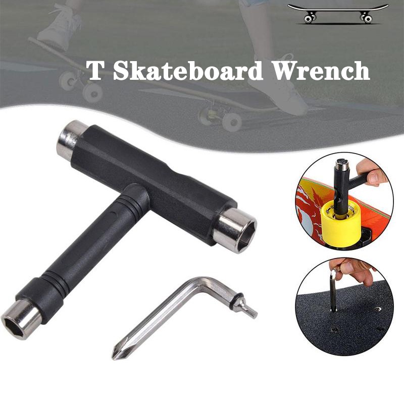 T Type Skateboard Wrench Skateboard Professional Assemble Tools Tighten ...