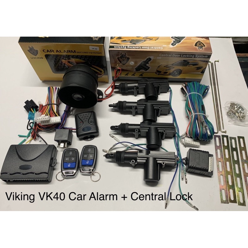 Viking VK40 Car Alarm and Door Central Lock Package | Shopee Philippines