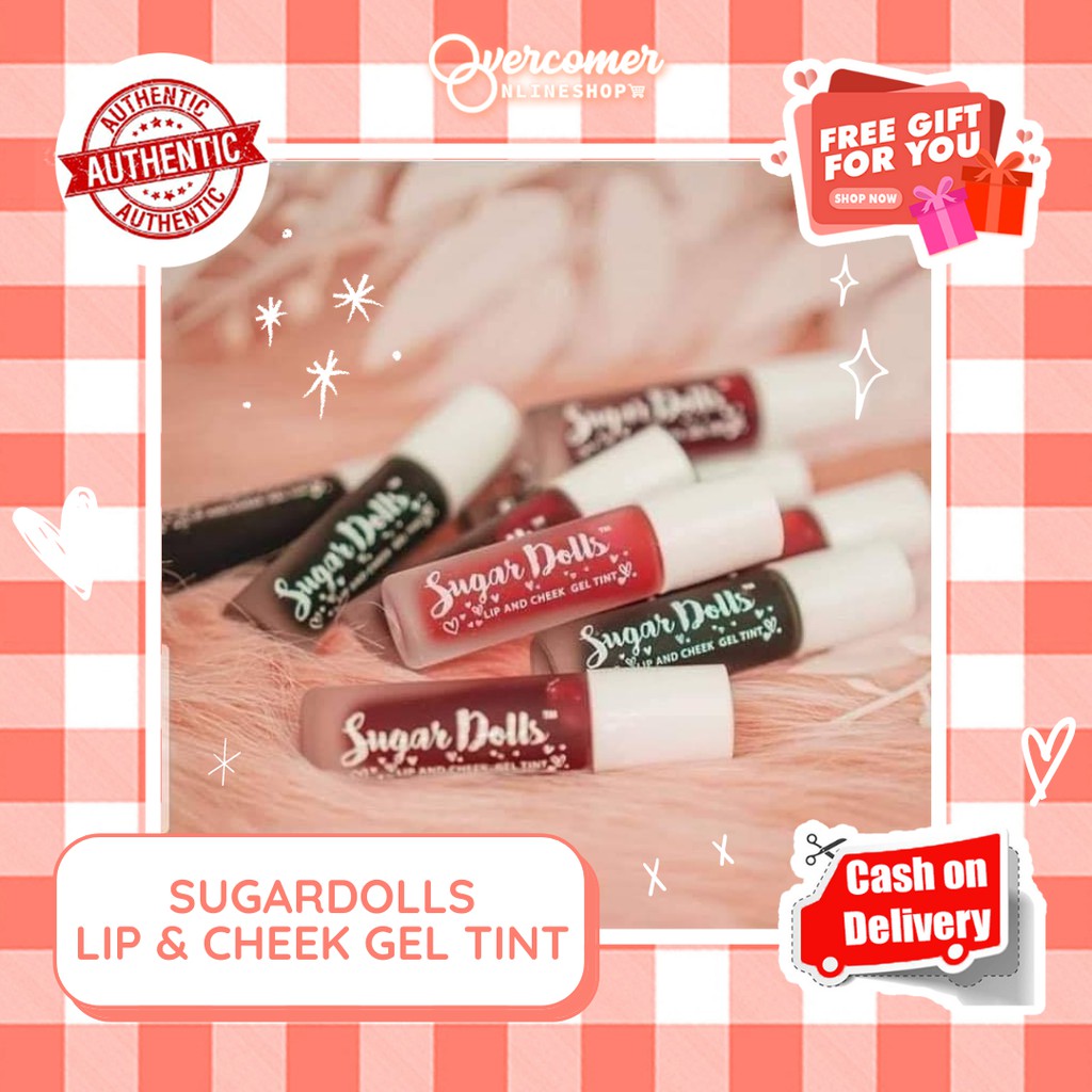 AUTHENTIC SUGAR DOLLS ORGANIC LIP & CHEEK GEL TINT (5ML) [COD] SUGARDOLLS LIPTINT | Shopee ...