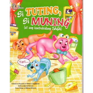 COLORED Story Book "Si Tuting, Si Munting (at ang kontrabidang Daga ...