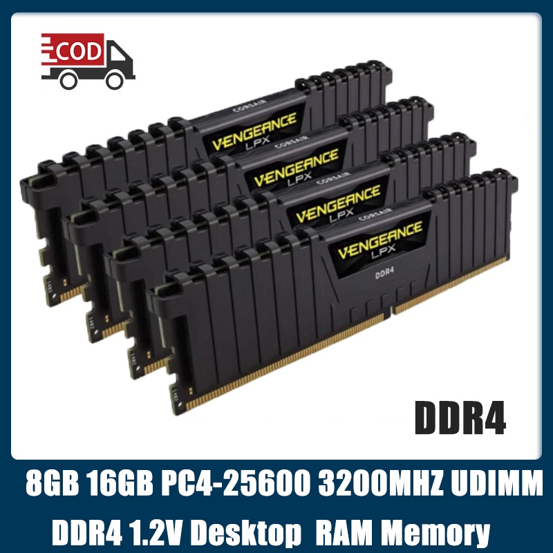 Ready Stock Desktop ram LPX 8GB DDR4 -2400MHz / 2666MHz / 3200MHz ...