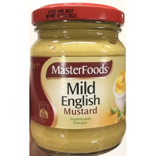Masterfoods Mild English Mustard 175g | Shopee Philippines