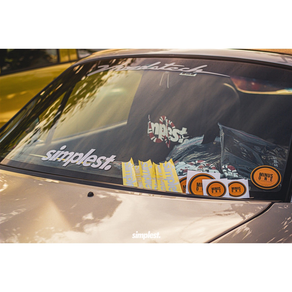 Simplest. OG Cutout Decal White 12 inches | Shopee Philippines