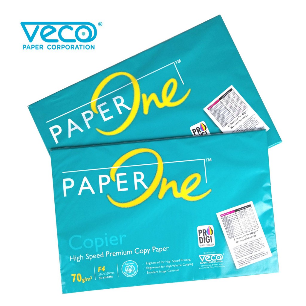 Veco Paper One 70gsm; Long 50's/set (2sets) | Shopee Philippines