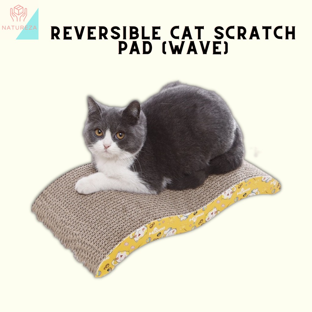 Reversible Cat Corrugated Cat Scratching Scratch Scratcher Pad Board ...