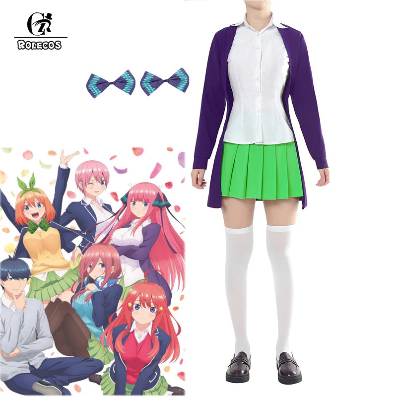 Anime Gotoubun no Hanayome Cosplay Costume Ichika Nino Miku Nakano The ...