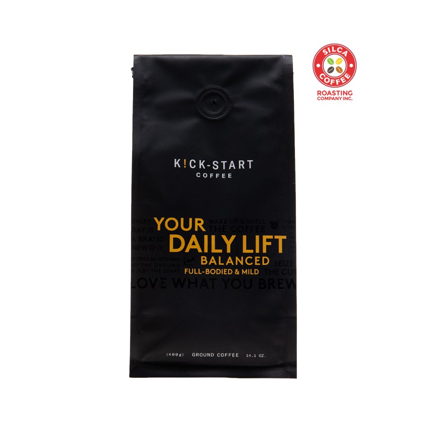 Kick-Start Your Daily Lift Ground Coffee and Whole Beans - 400g ...
