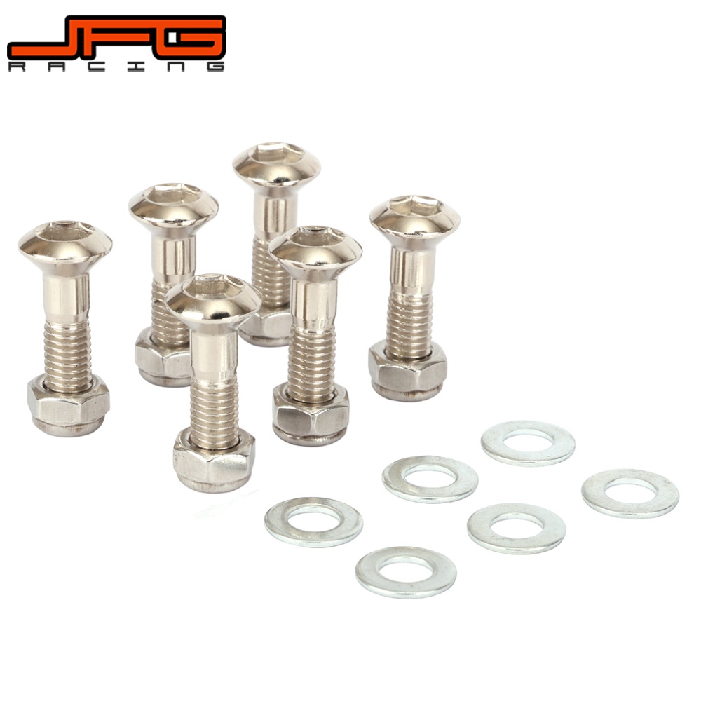 JFG Racing 6PCS 8*25MM Sprockets Kits Bolts Nuts Washers | Shopee ...